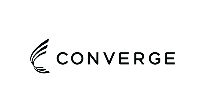 Converge (black, horizontal)
