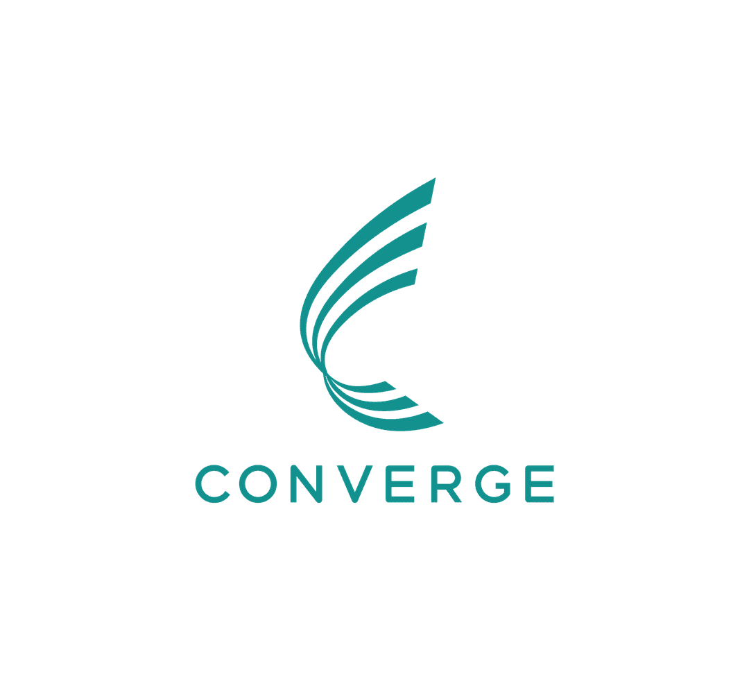 Converge (teal, vertical)