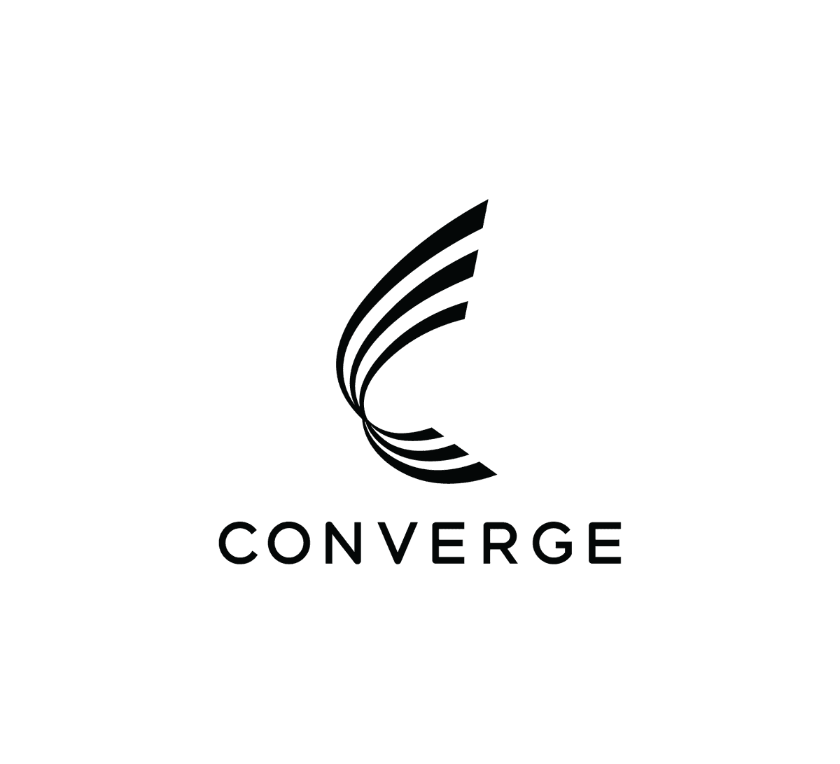 Converge (black, vertical)